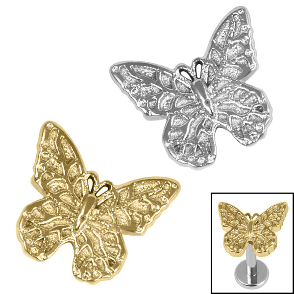 Steel Internal Monarch Butterfly Top – bodyjewellery.co.uk