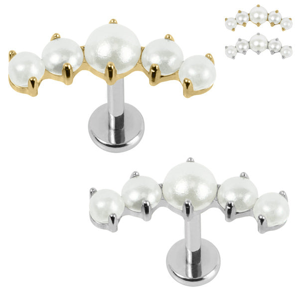 Titanium Internally Threaded Labrets 1.2mm - Titanium Claw Set Grace P ...