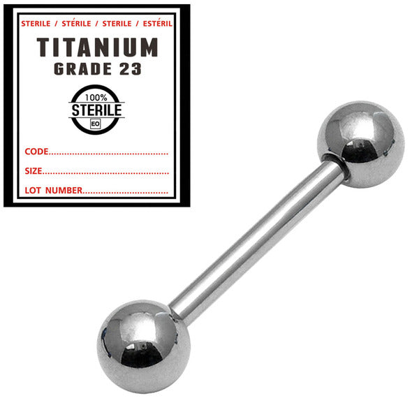 Sterile Titanium Barbell 1.6mm – bodyjewellery.co.uk