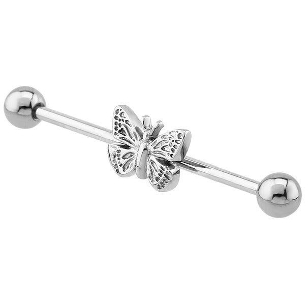 Steel Butterfly Industrial Scaffold Barbell IND35 – bodyjewellery.co.uk
