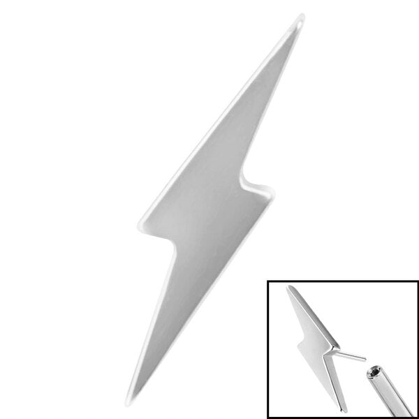 Steel Threadless (Bend fit) Lightning Bolt – bodyjewellery.co.uk