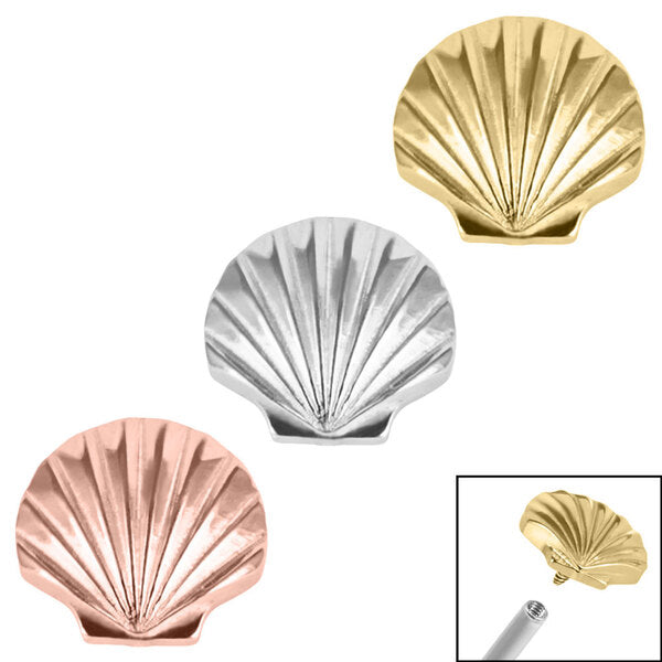 Titanium Clam Shell for Internal Thread shafts in 1.2mm – bodyjewellery ...