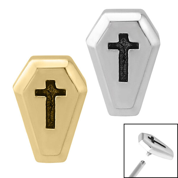 Steel Coffin for Internal Thread shafts in 1.2mm – bodyjewellery.co.uk