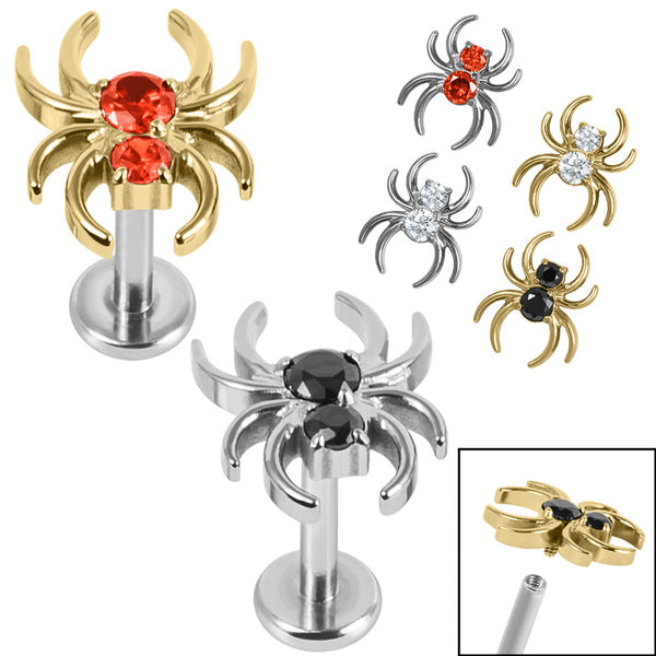 Titanium Internally Threaded Labrets 1.2mm - Titanium Claw Set Jewelle ...